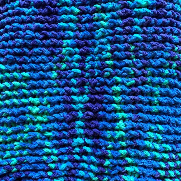 Heritage Knits | Bedding | Blue Green Knit Full Blanket Ocean Shades No ...